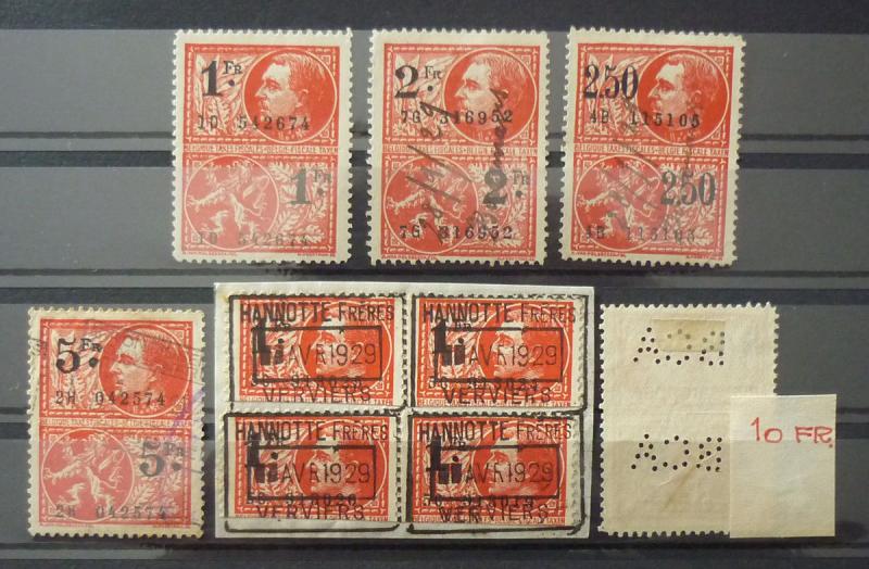 BELGIUM-REVENUE STAMPS-RARE R! belgian tax fiscal stempelmarke fiscaux ...