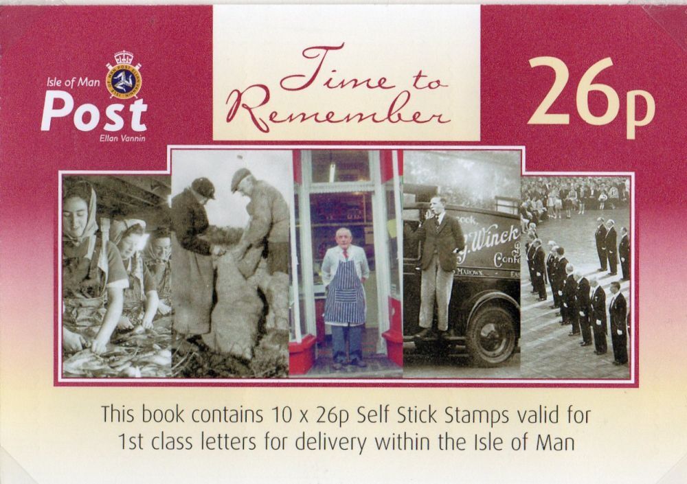 Isle of Man sc 1114a 2005 26p Time to Remember stamp booklet mint NH ...