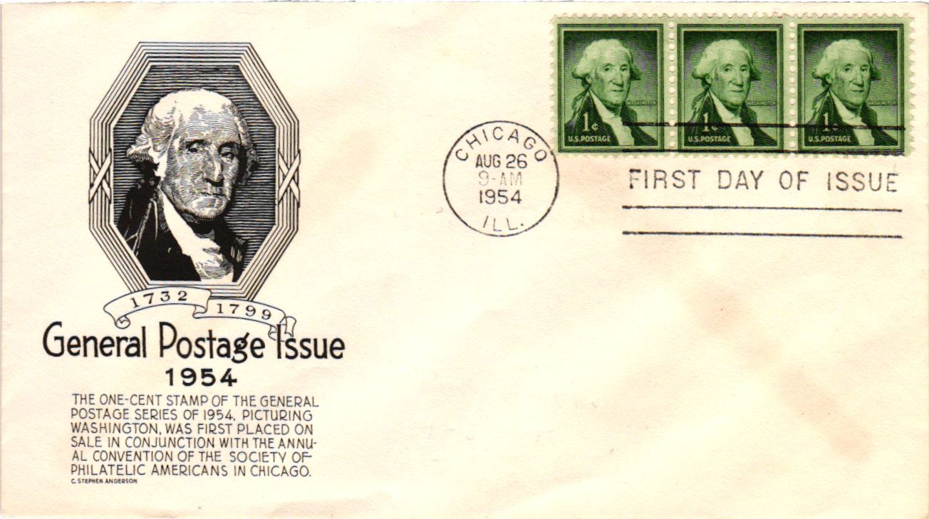 #1031b George Washington – Anderson Cachet | United States, General ...