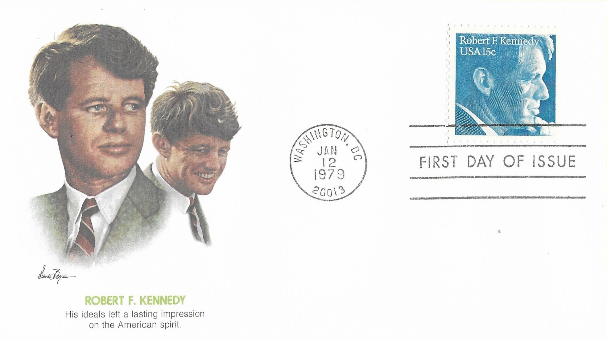 1979 FDC, #1770, 15c Robert F. Kennedy, Fleetwood & Reader's Digest ...
