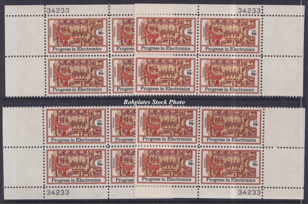 BOBPLATES #1501 Transistors Matched Set Plate Blocks MNH ~See Details ...