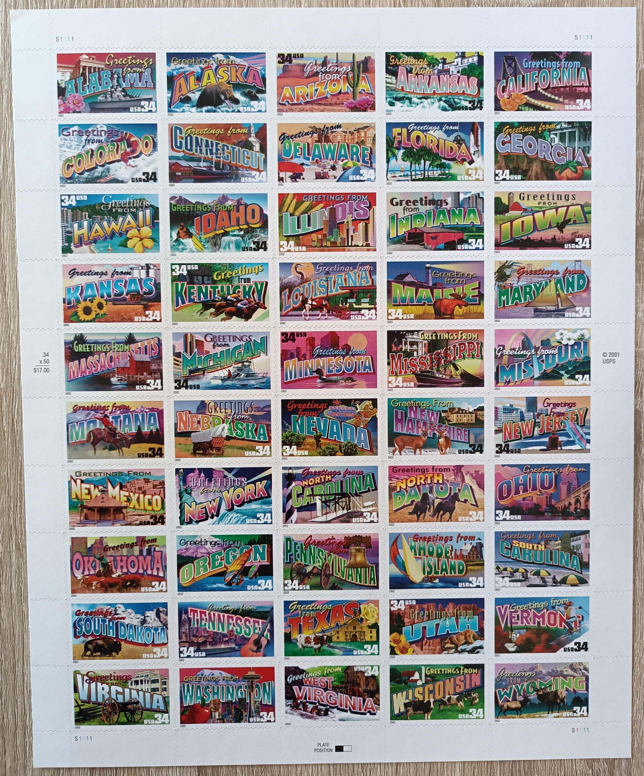 US Scott#3534,3610a,4029a,4123 - Modern Pane Lot | United States ...