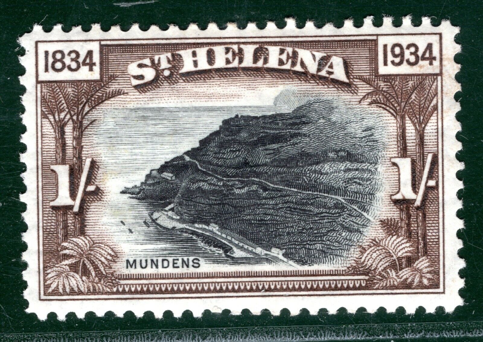 ST HELENA KGV SG.29 Stamp 1s 1934 Mint MM {samwells-covers}PBLUE113 ...