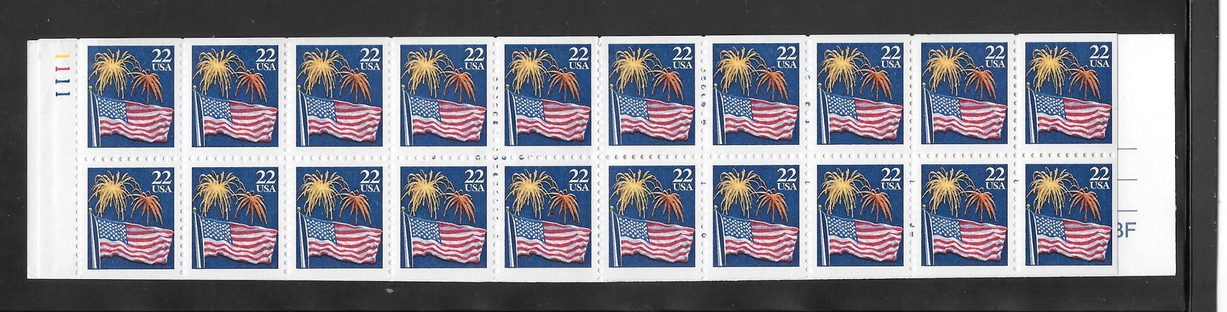 #2276a,BK156 American Flag & Fireworks Plate #1111 | United States ...