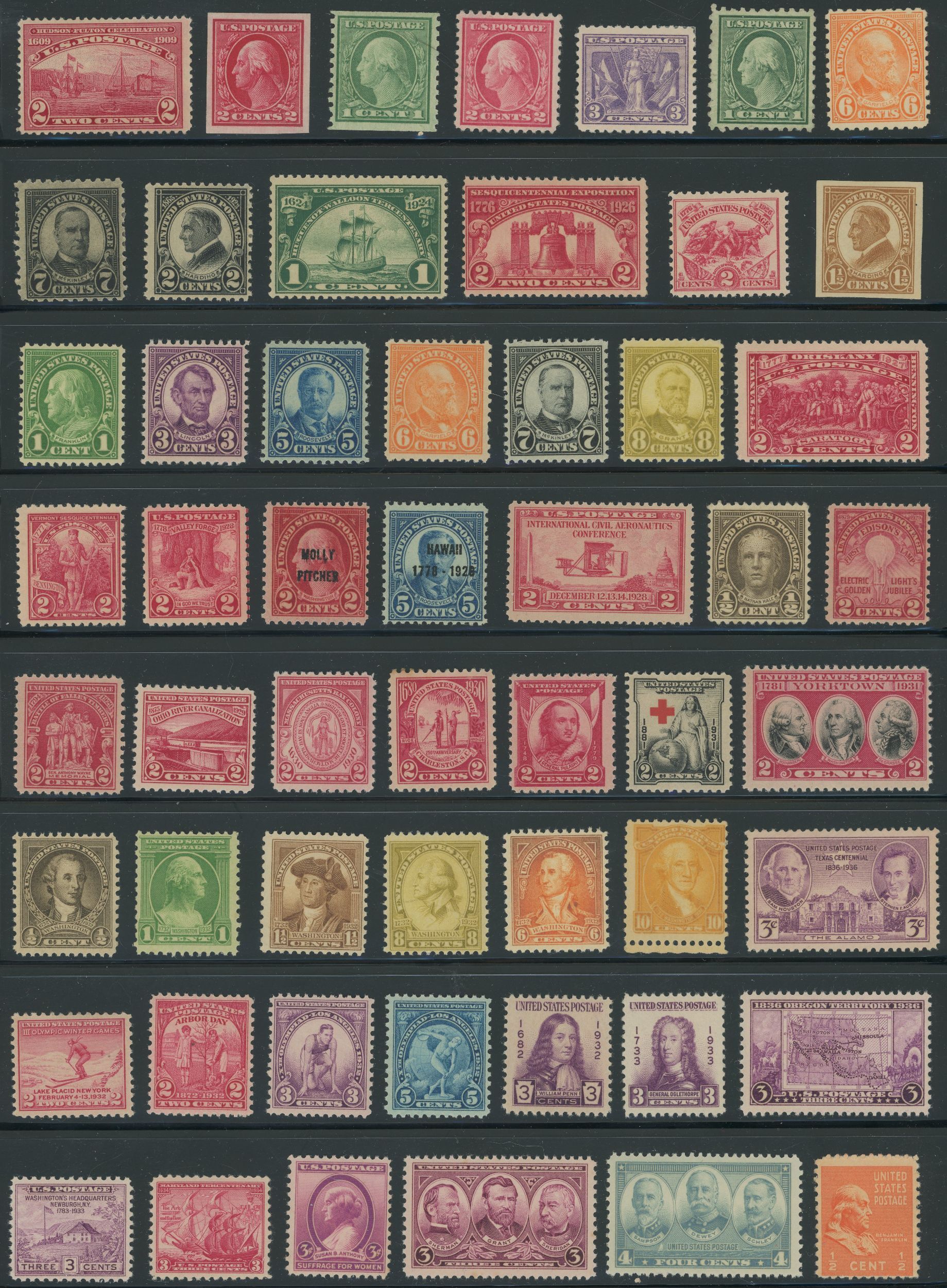 USA - Old Mint hinged collection - 326 different stamps | United States ...