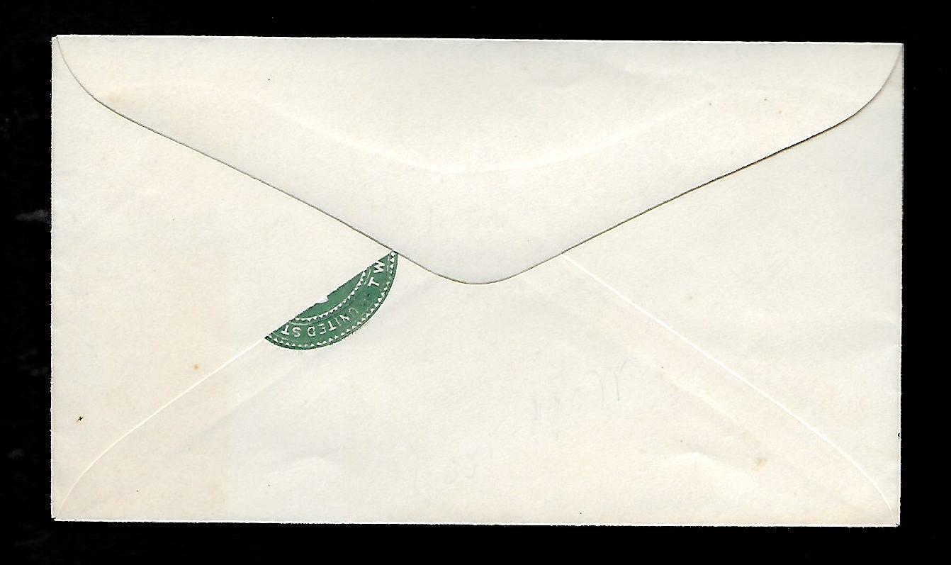 PH90 RARE U3121? Entire Stamped Envelope Partial Impressiion Back of ...