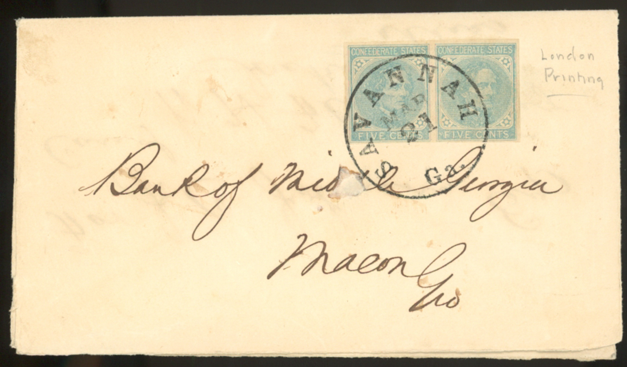 CSA #7 Used Pair on Cover | United States, General Issue Stamp / HipStamp