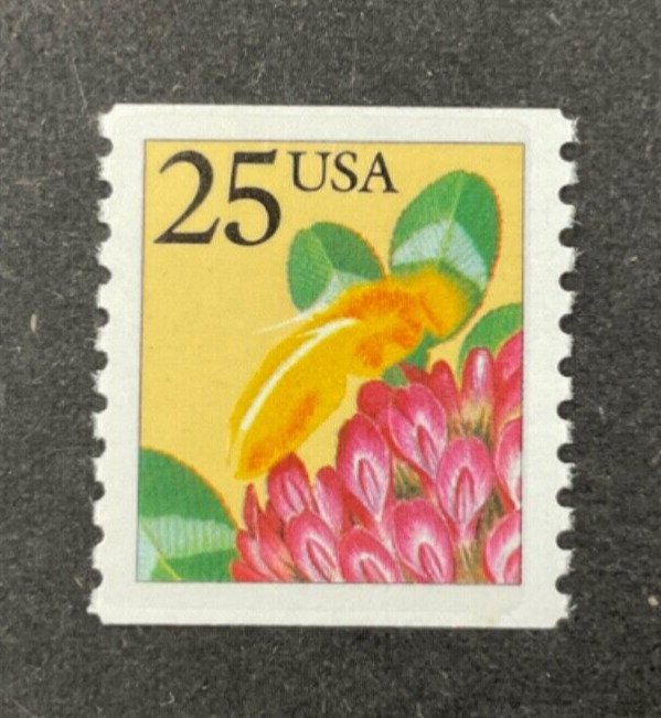 US #2281i or 2281b HONEYBEE coil COLOR OMITTED ERROR, Black (Eng) XF ...