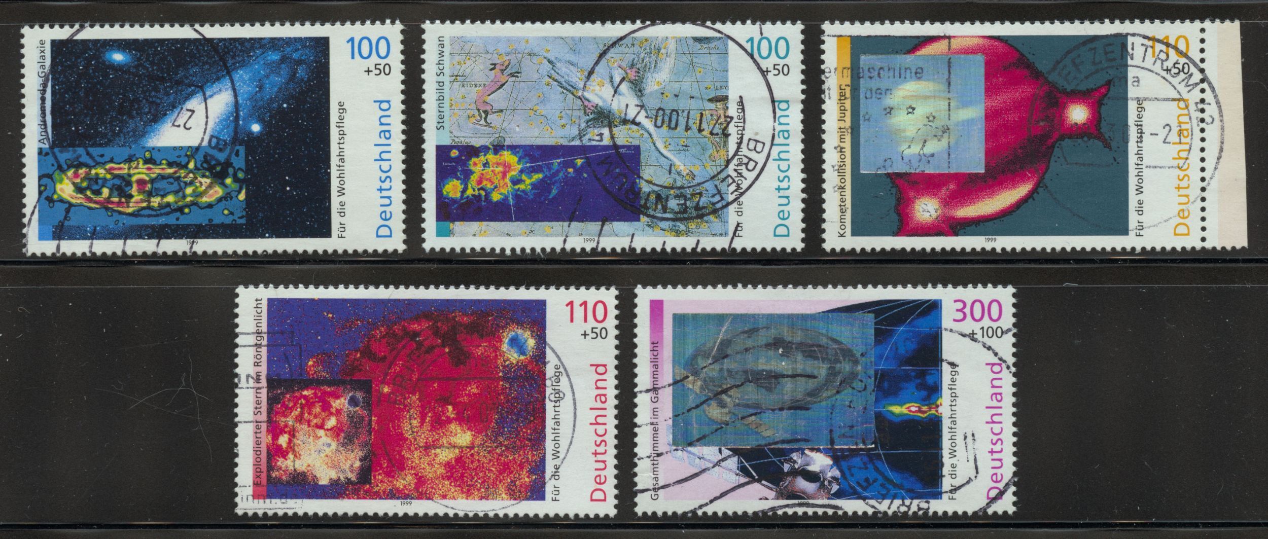 Germany Scott B855-B859 Used NH - 1999 The Cosmos Semi-Postal Issue ...