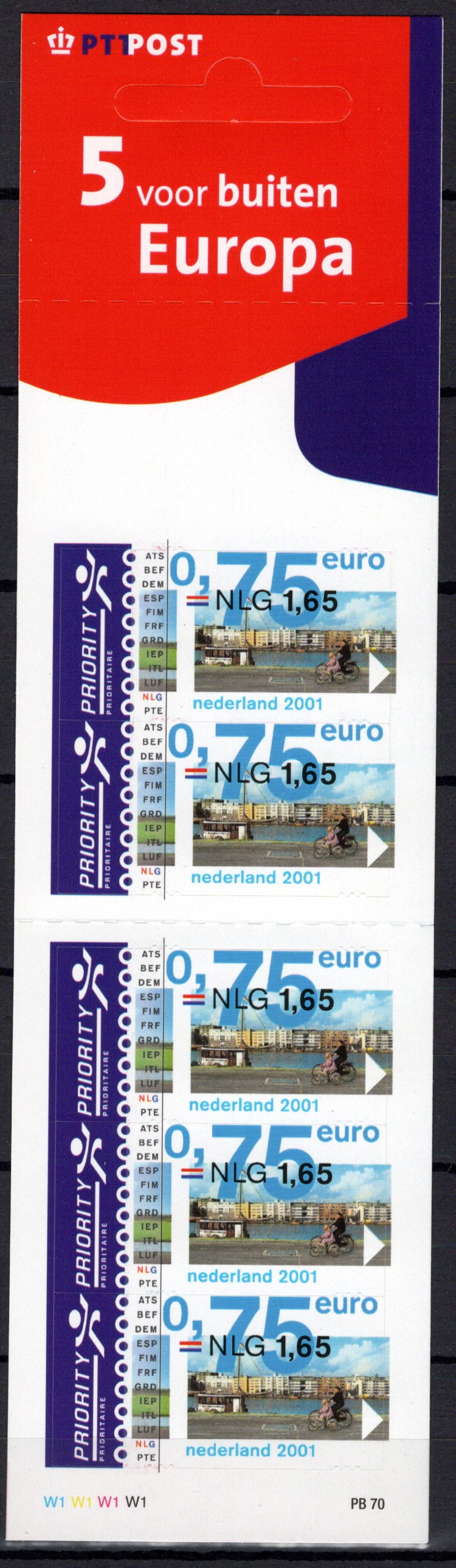 Netherlands Scott # 1079a, mint nh, cpl. stamp booklet, Pb70 | Europe ...