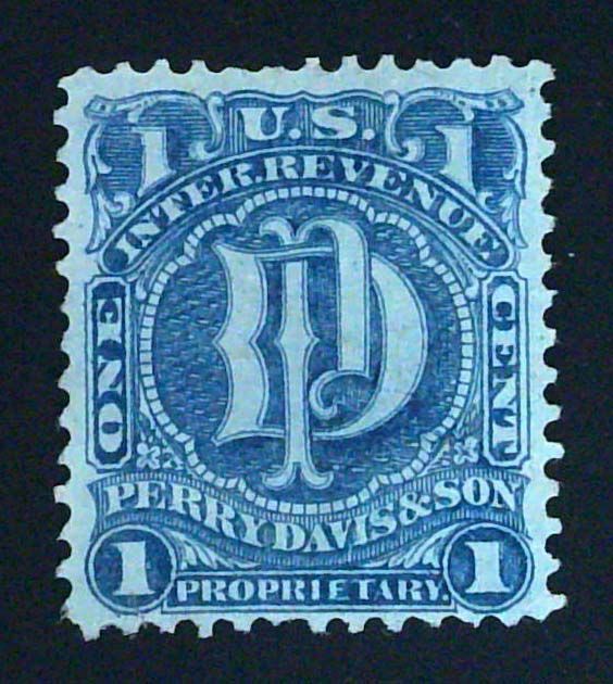 Scott #RS75a - 1c Blue - Old Paper - Perry Davis & Son | United States ...