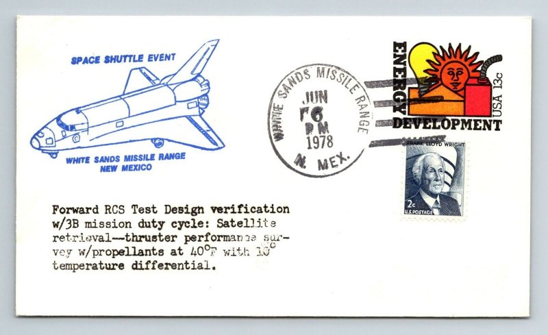 1978 Space Shuttle - Forward RCS Test Design Verification - F7665 ...