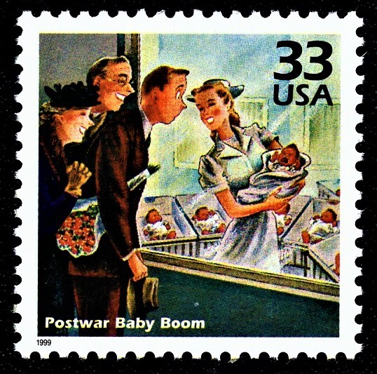 US 3186l MNH VF 33 Cent "Postwar Baby Boom" Celebrate the Century 1940s ...