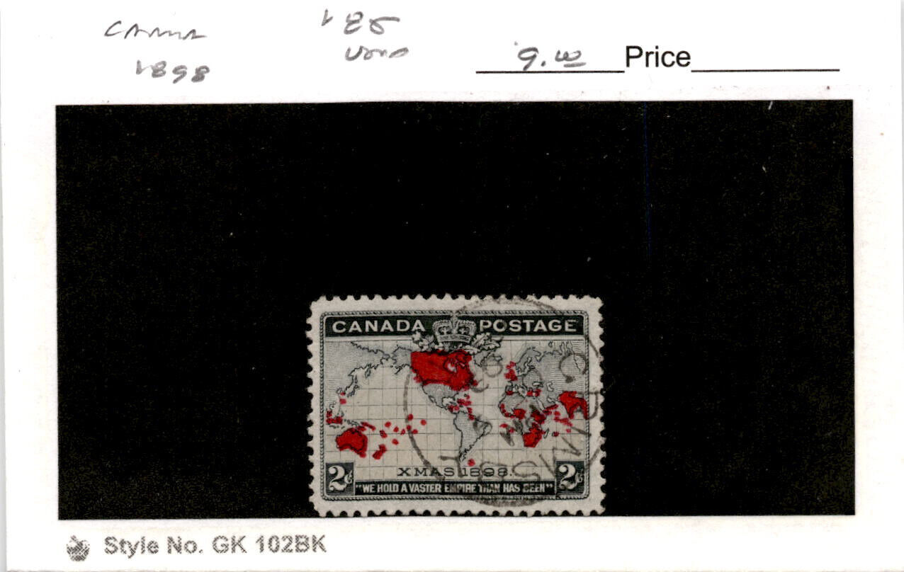 Canada, Postage Stamp, #85 Used, 1898 Christmas Map (AH) | Canada ...