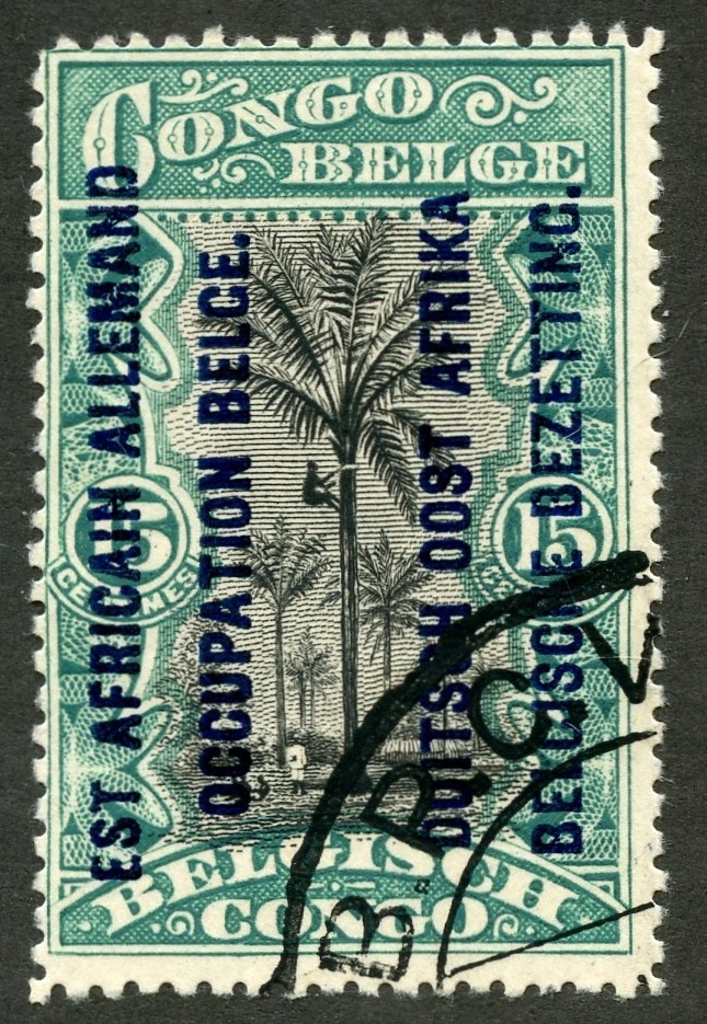 German East Africa Scott N19 UH - 1916 Belgian Congo Overprinted ...