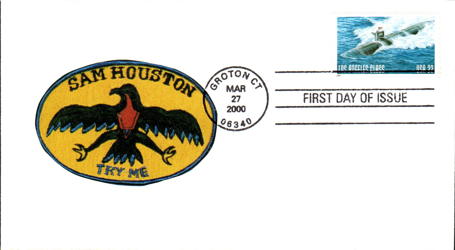 #3372 Submarine USS Sam Houston SSBN609 HCT FDC | United States ...