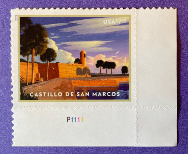 Scott 5554 CASTILLO DE SAN MARCOS Single US $7.95 Priority Mail Stamp ...