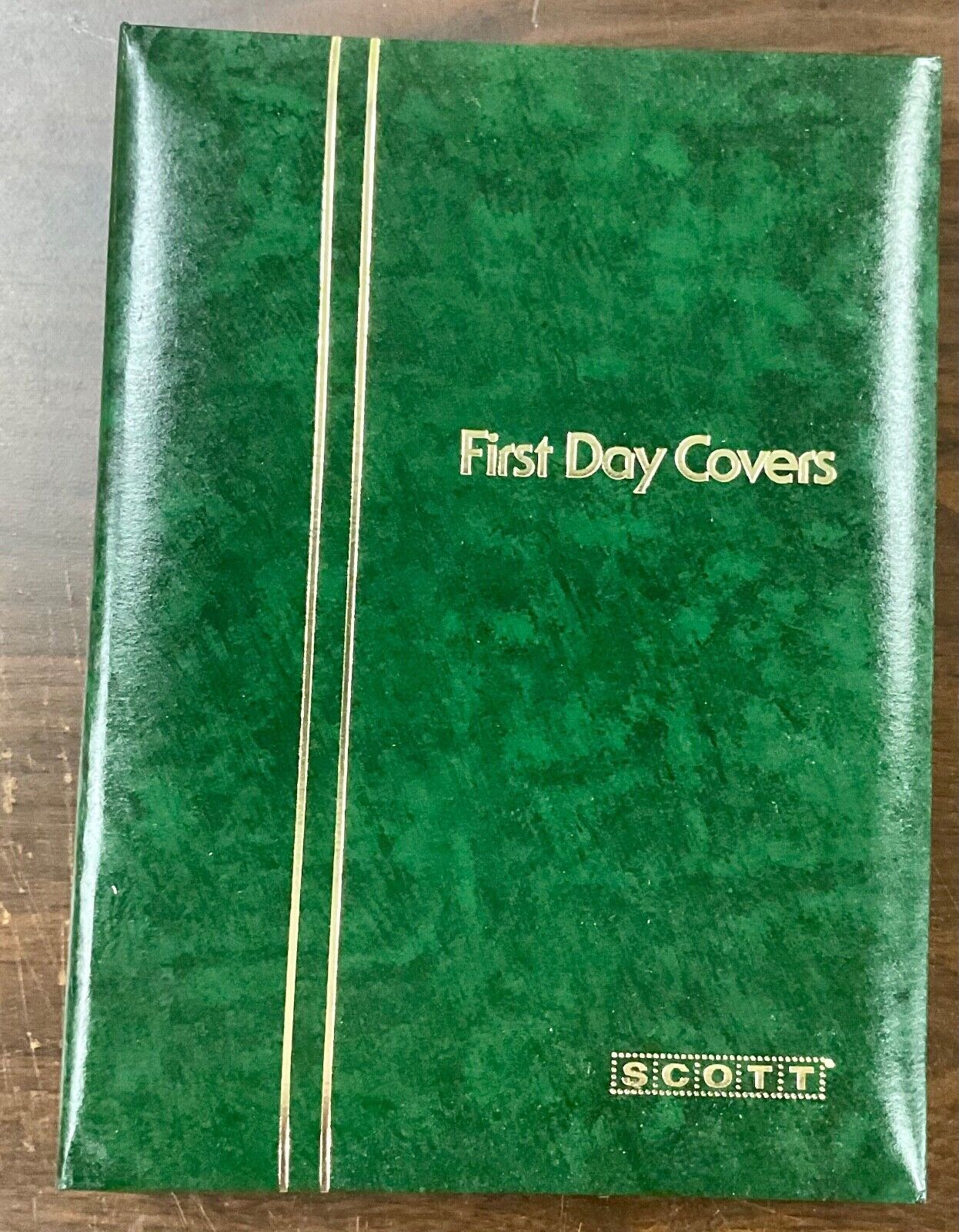 Vintage Scott First Day Cover Album in box flip style pages ...