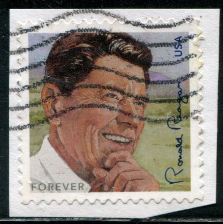 4494 US (44c) Ronald Reagan SA, used on paper | United States, General ...