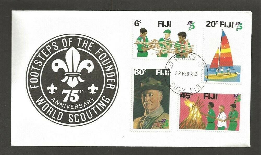 1982 Fiji Boy Scout 75th anniversary FDC | Australia & Oceania - Fiji ...