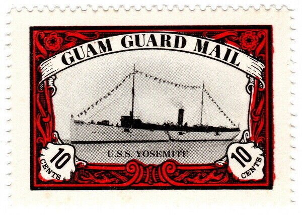 (I.B) Guam Local Post : Guam Guard Mail 10c (USS Yosemite) | United ...