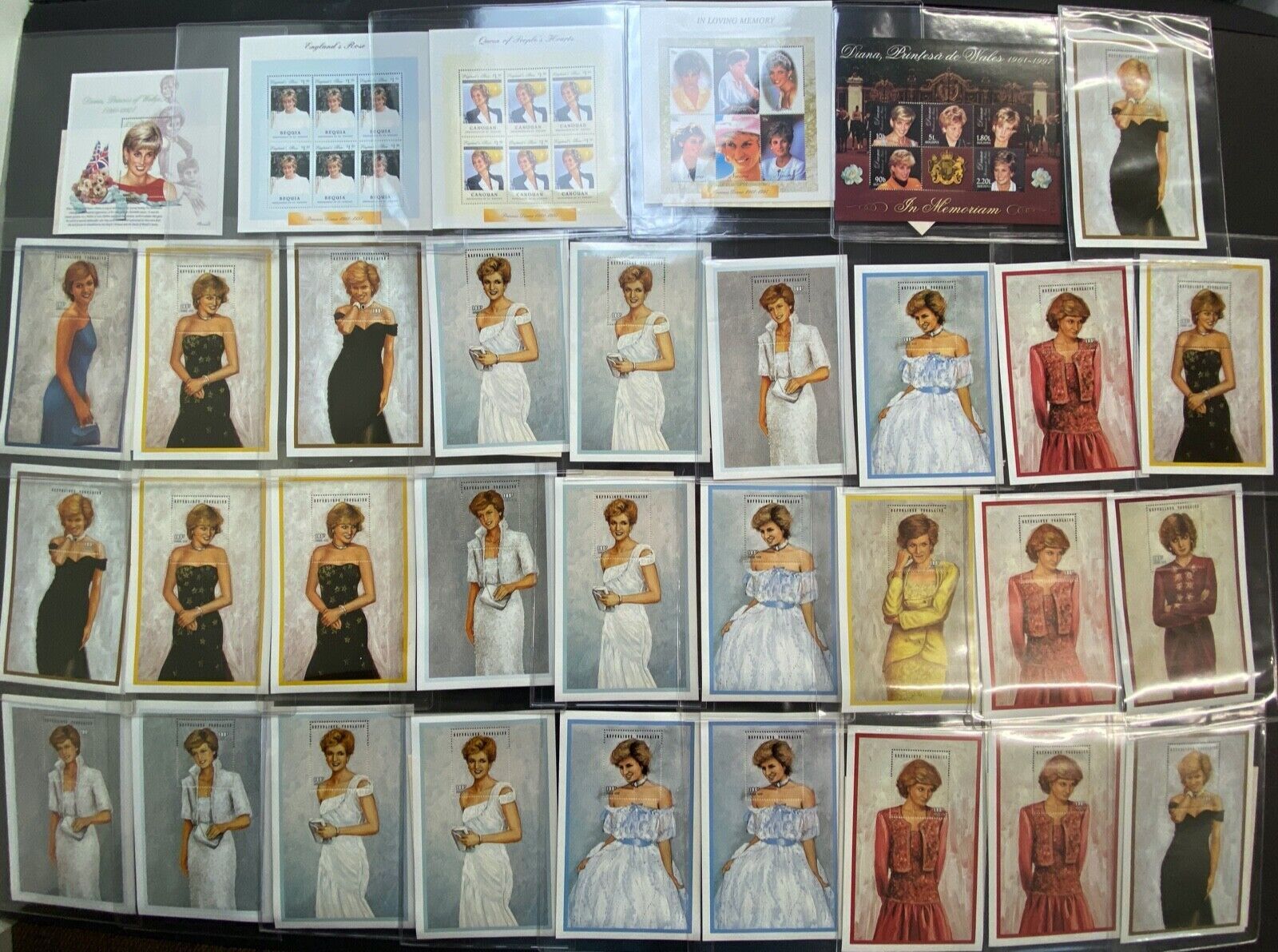 Fantastic Collection of Princess Diana Stamps Individual & Mini sheets ...
