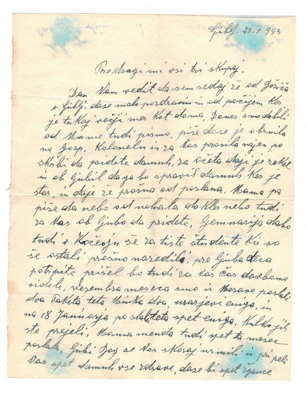 1943 Lubiana to Padova Italy Internment Camp Cover w letter contents A ...