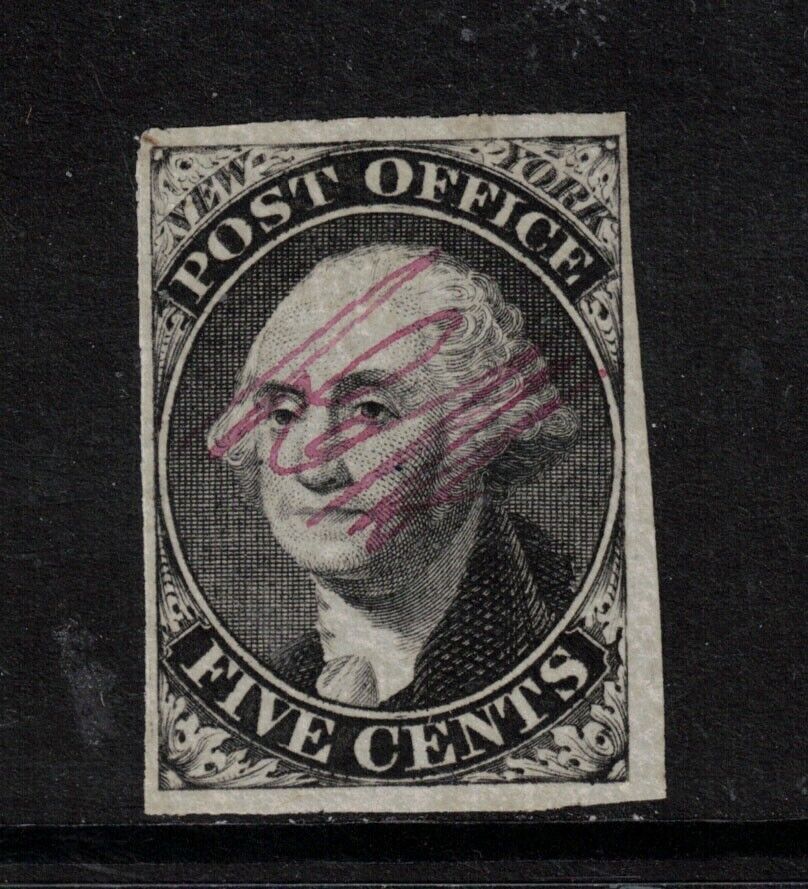 USA #9X1 Very fine Mint Unused (No Gum) Signed ACM Connected Position ...