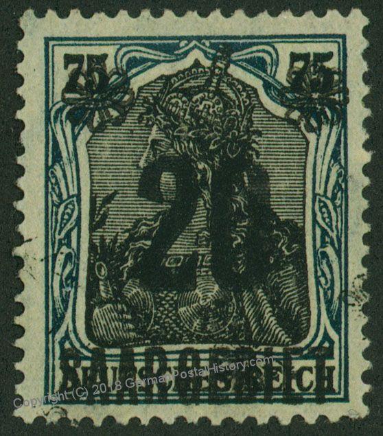 Germany Saargebiet Mi 50 V MH Inverted Overprint Reverse 50616 ...