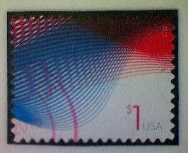 United States, Scott #4953, used(o), 2015, Patriotic Waves, $1.00, red ...