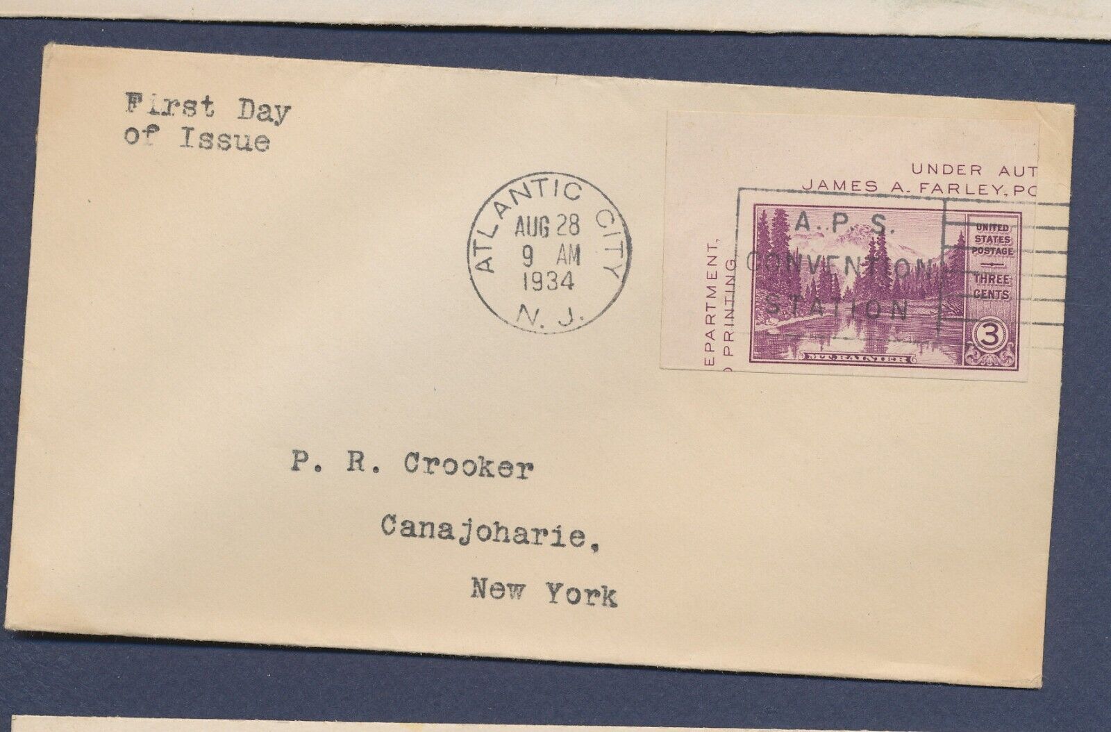 USA - Scott 750a FDC - Mount Rainier National Park - August 28, 1934 ...
