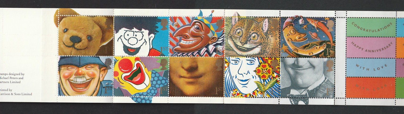 Great a complete greetings booklet with labels | Great Britain, Stamp ...