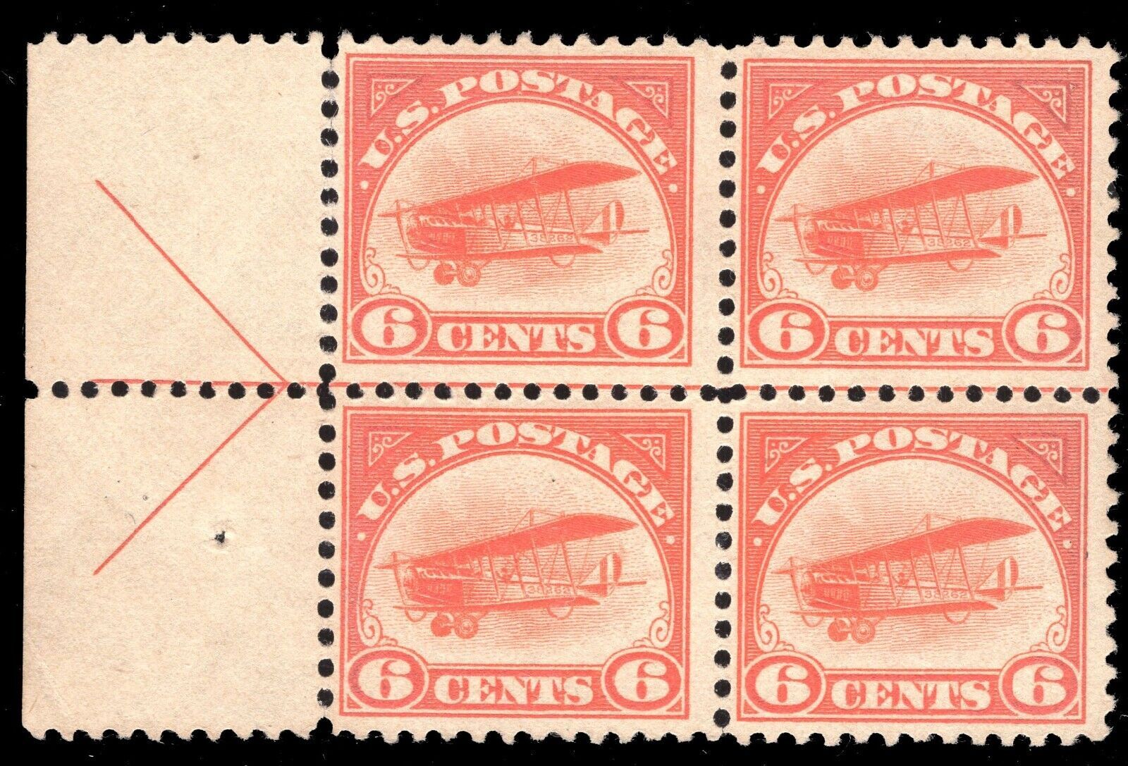 US Stamps #C1 Arrow Block Mint OG 1h/3nh LOT #72718 | United States ...
