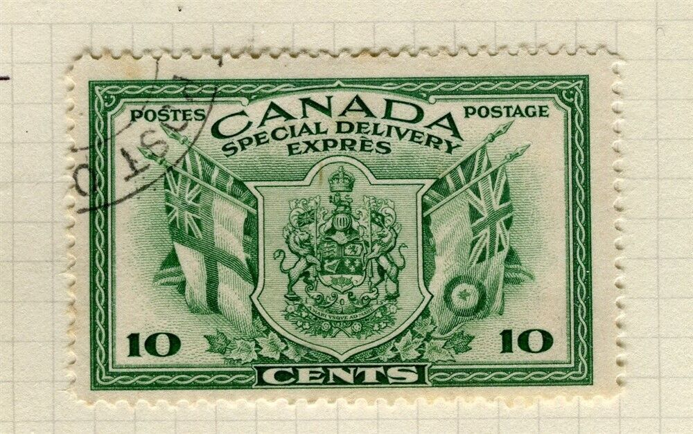 CANADA; 1942 early Special Delivery issue used 10c. value as S12 ...