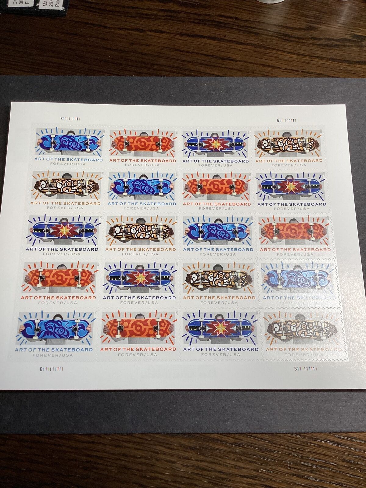 Scott#5763 - 5766 Art of the Skateboard sheet-20 Stamps MNH-2023-US ...