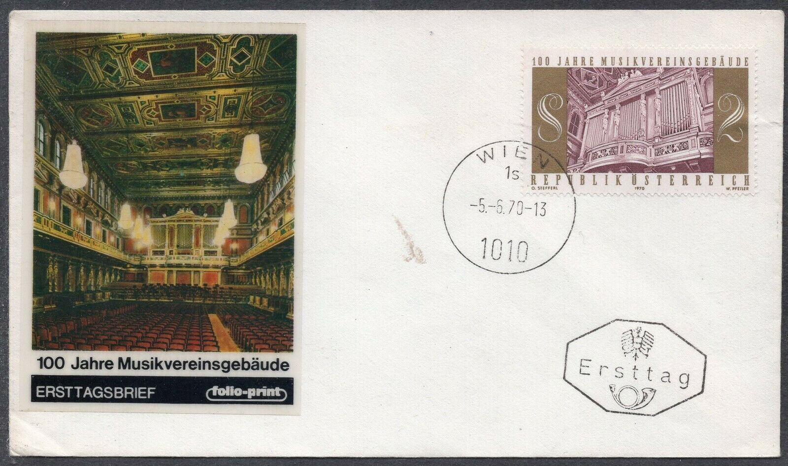 Austria 1970 - The 100th Anniversary of the Musikverein Building ...