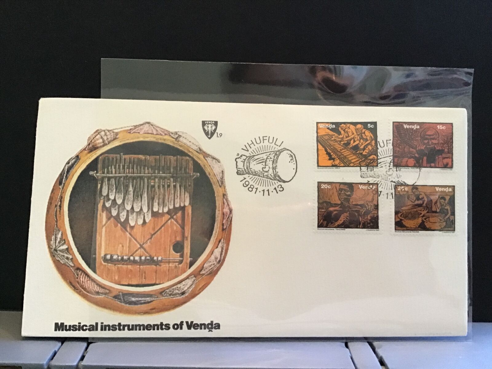 Musical Instruments of Venda 1981 stamps cover R31086 | Africa - South ...