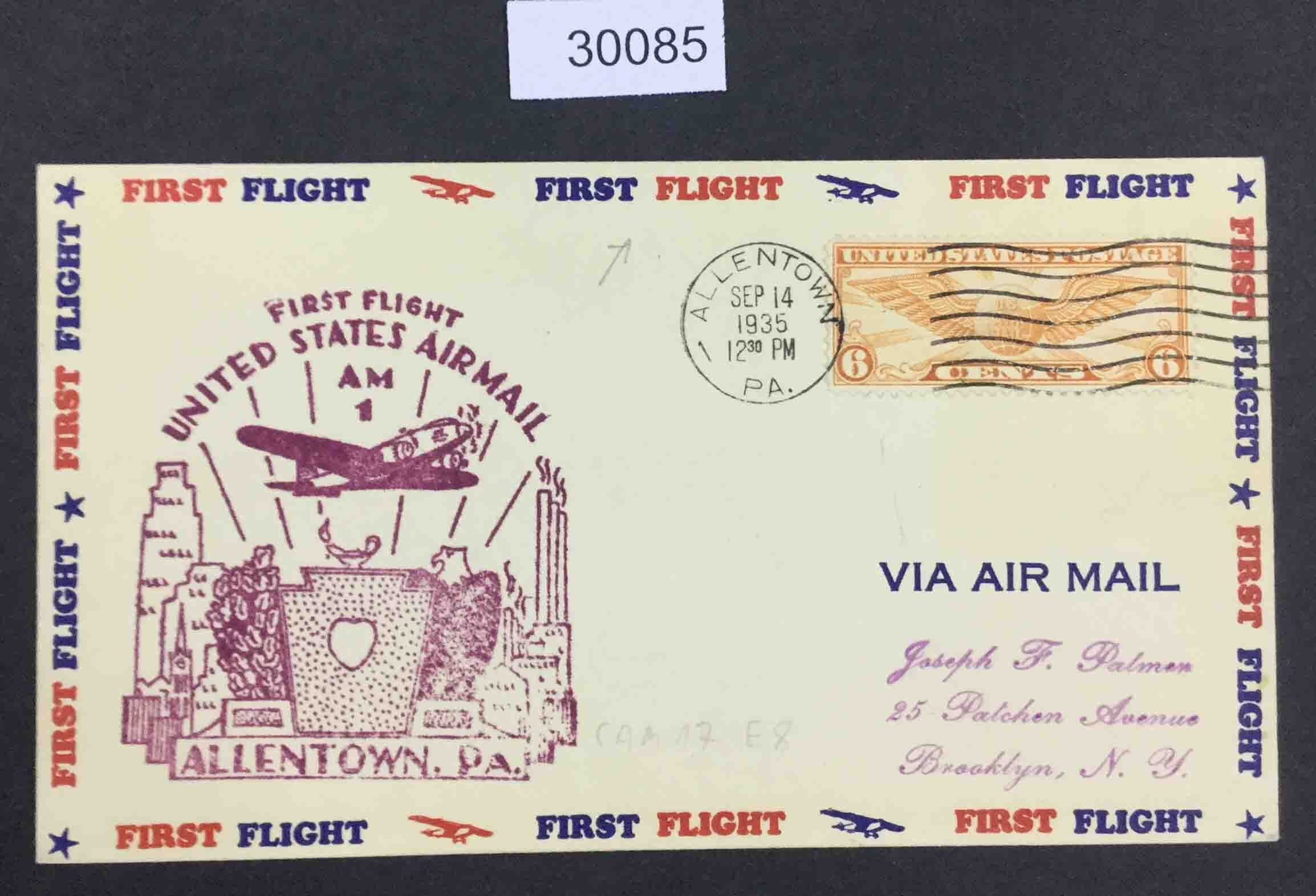 US Stamps 1935 #C19 1st Flight Post Cover Used LOT #30085 | United ...
