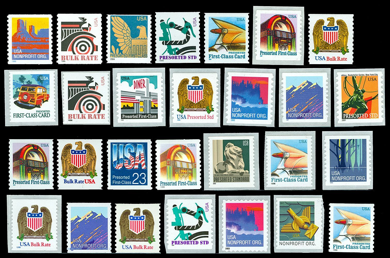 Scott 2602//4495 1991-2011 Presort, Bulk Rate and Non-Profit Coils All ...