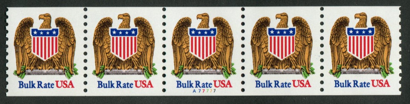 2602 US (10c) Eagle & Shield coil, MNH PNC5 #A77777 | United States ...