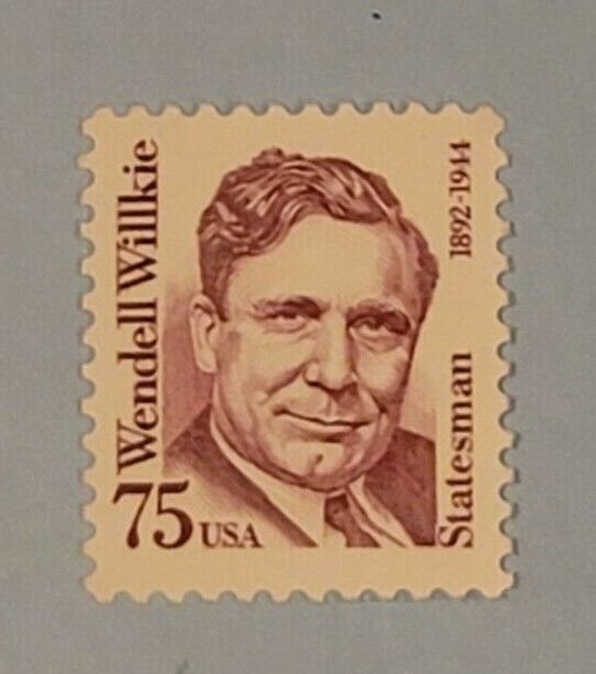 US Scott # 2192 / 2192a Single Stamp MNH, Wendell Willkie | United ...