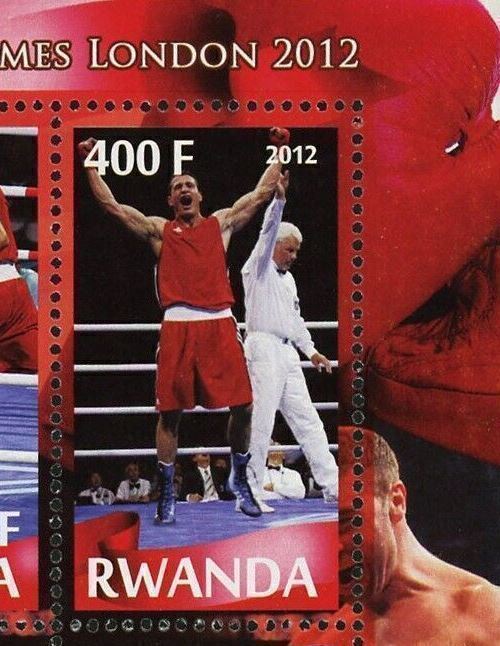 Boxing Sport Olympic Games London 2012 Souvenir Sheet of 4 Stamps Mint ...