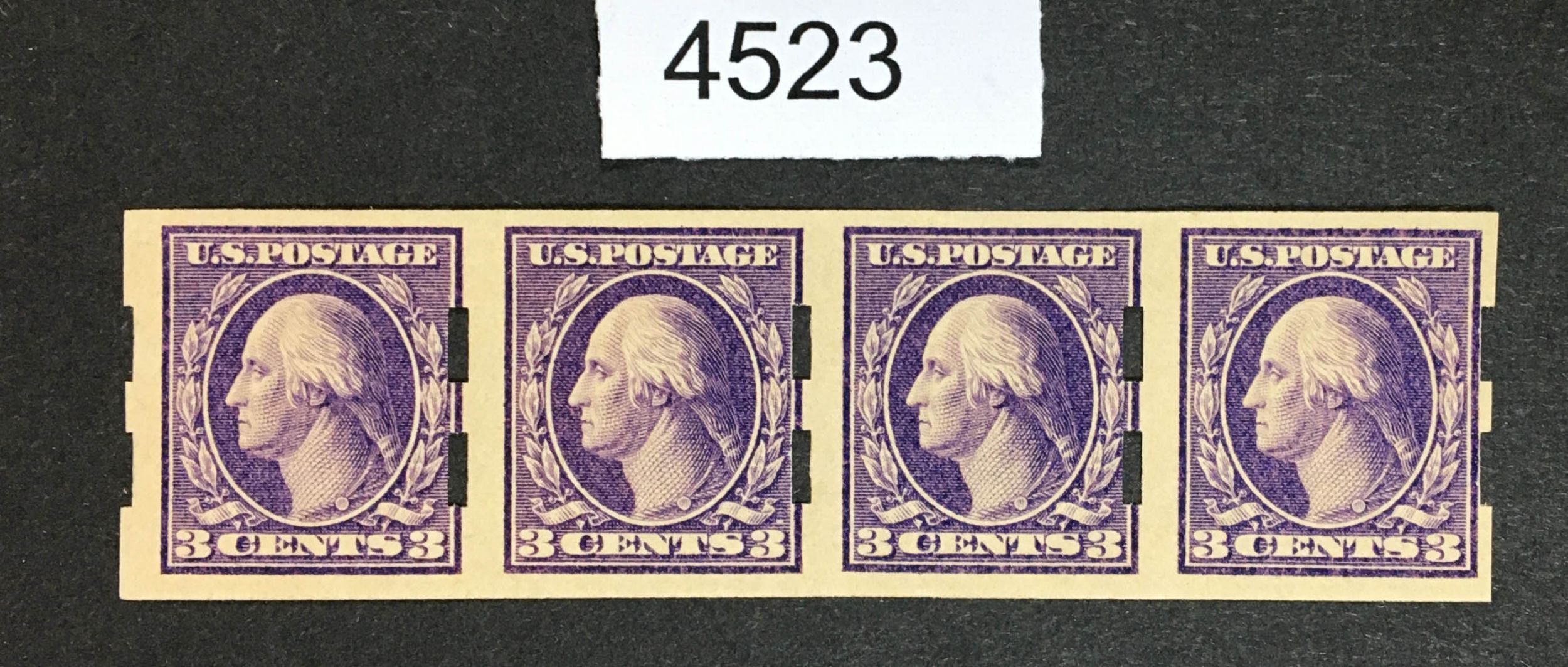 US Stamps # 484 Strip Schermack Type III Mint OG NH LOT #4523 | United ...
