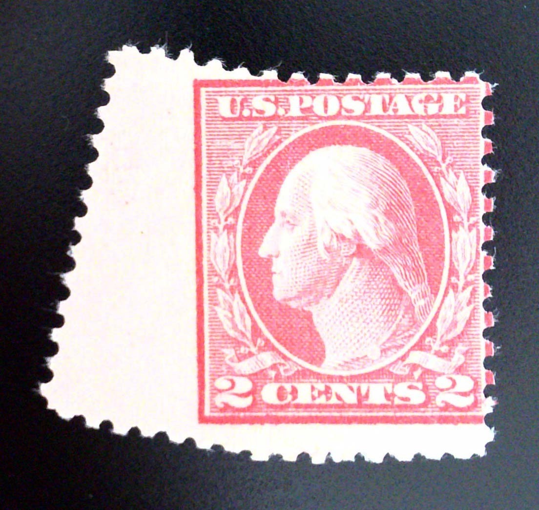 Scott #499 - 2c Rose - Washington - Fold over perforation error - MNH ...