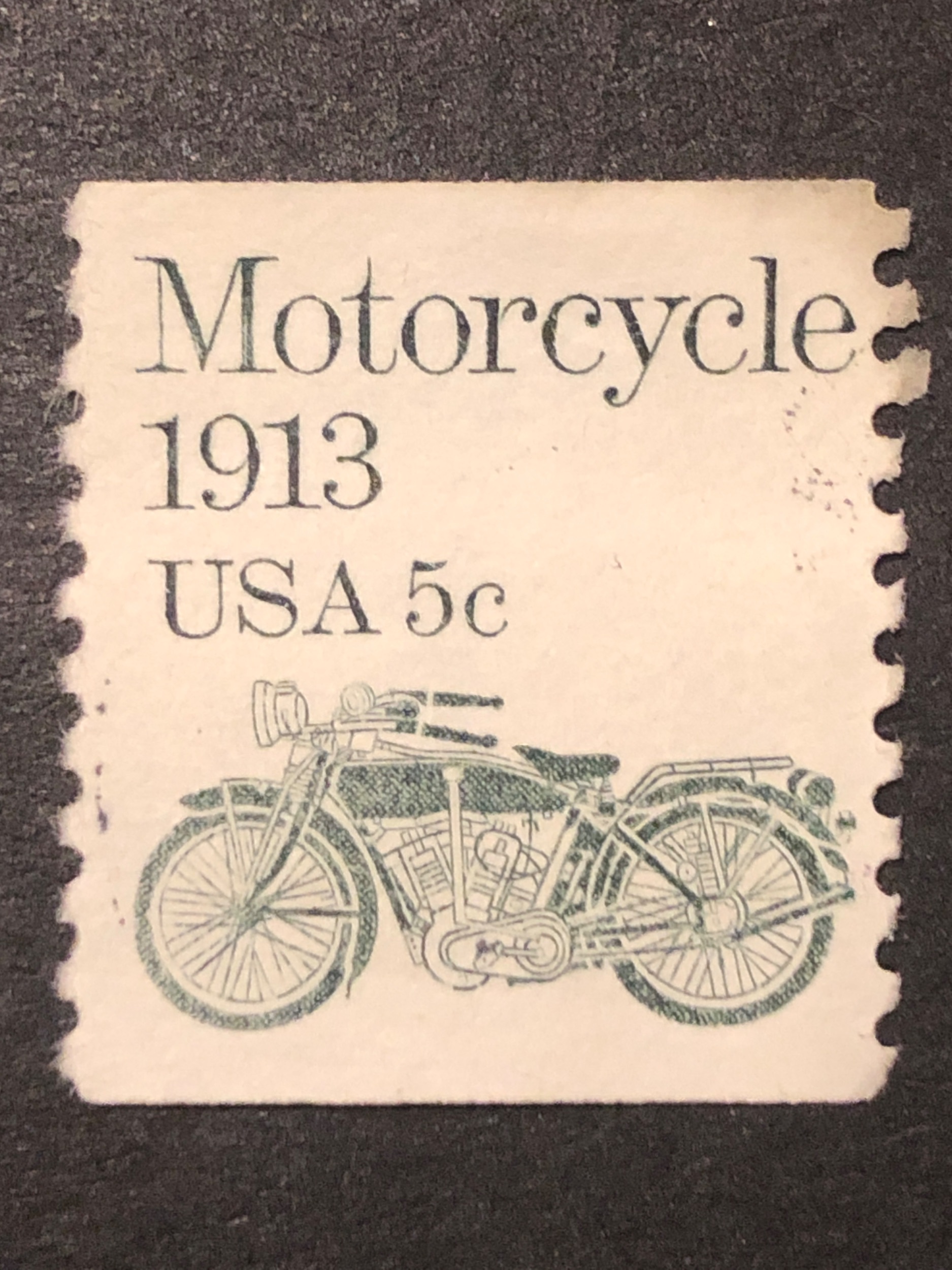 USA Motorcycle postage, stamp mix good perf. Nice colour used stamp hs ...