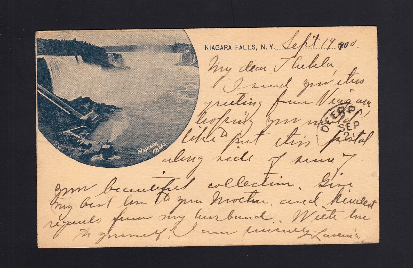 UX12 1900 PIONEER VIEW Postal Card USED - Niagara Falls, NY | United ...