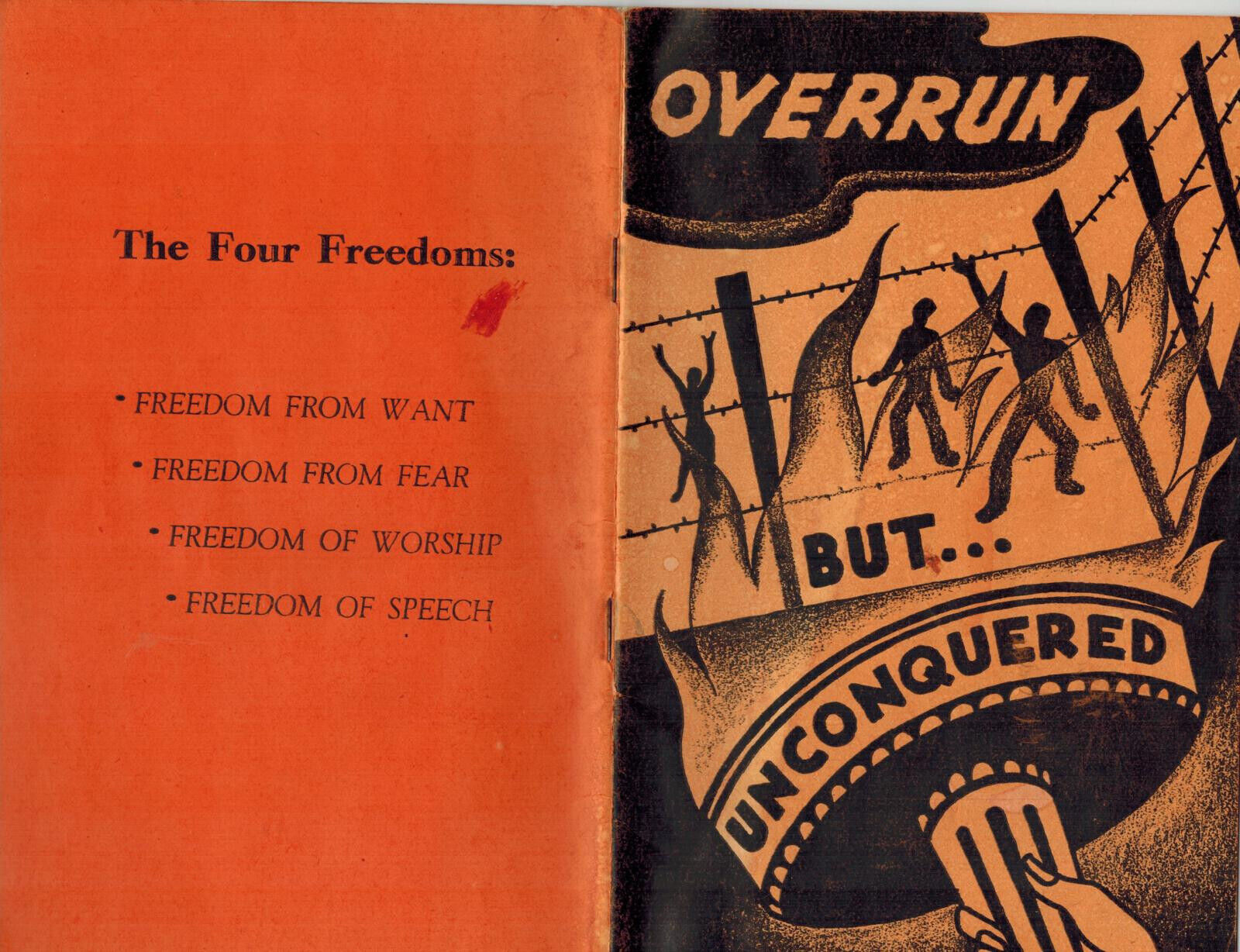 WW2 Patriotic 1943 Globus Stamp CO. 32 Page Book Overrun Countries 909 ...