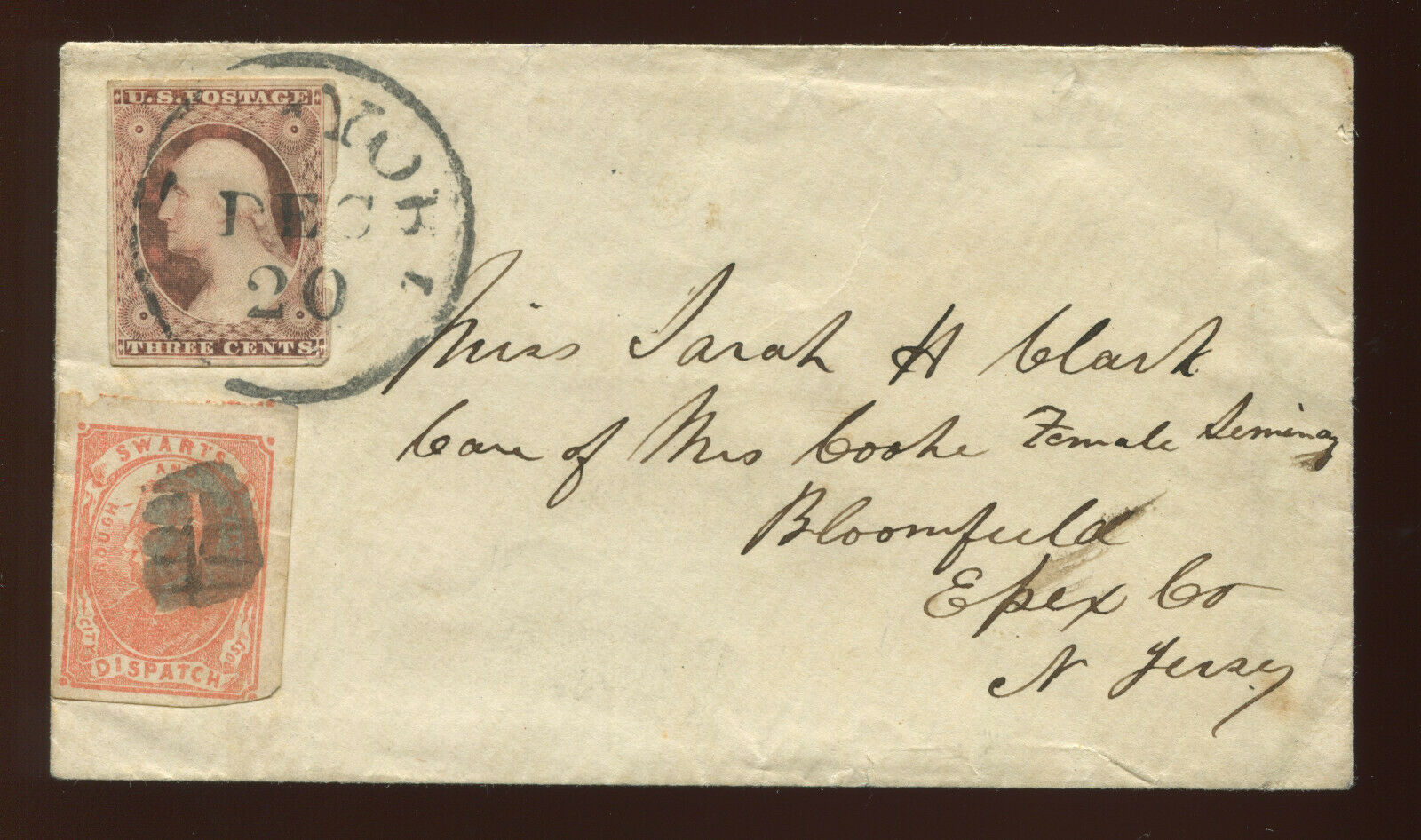 SWARTS CITY DISPATCH 136L4 & SCOTT 11A Used Stamps on Nice Cover (136L4 ...