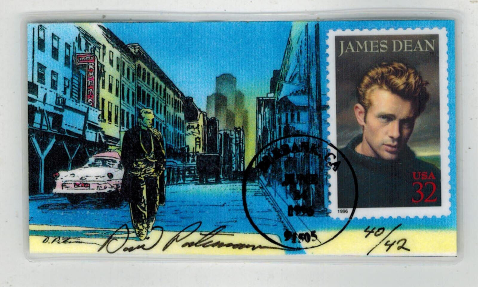 James Dean 3082 Rare David Peterman Fridge Magnet FDC From Handpainted ...