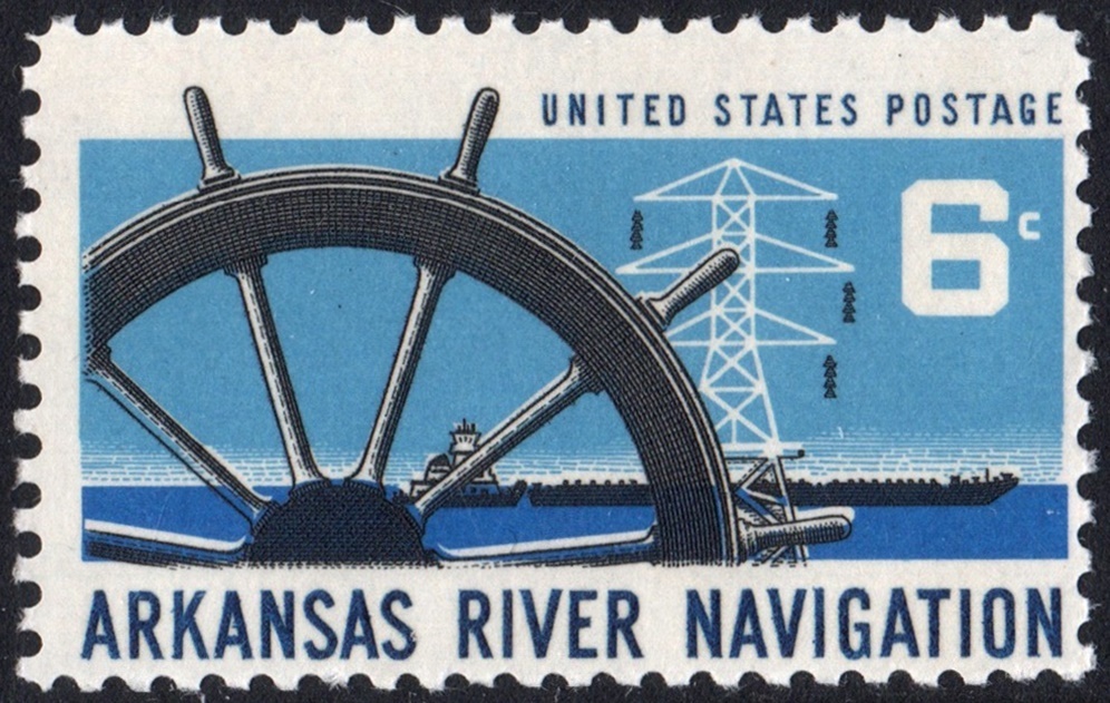 SC#1358 6¢ Arkansas River Navigation Issue (1968) MNH | United States ...